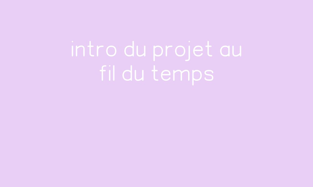 intro du projet au fil du temps par Chez Maliluno - jenseigne.fr